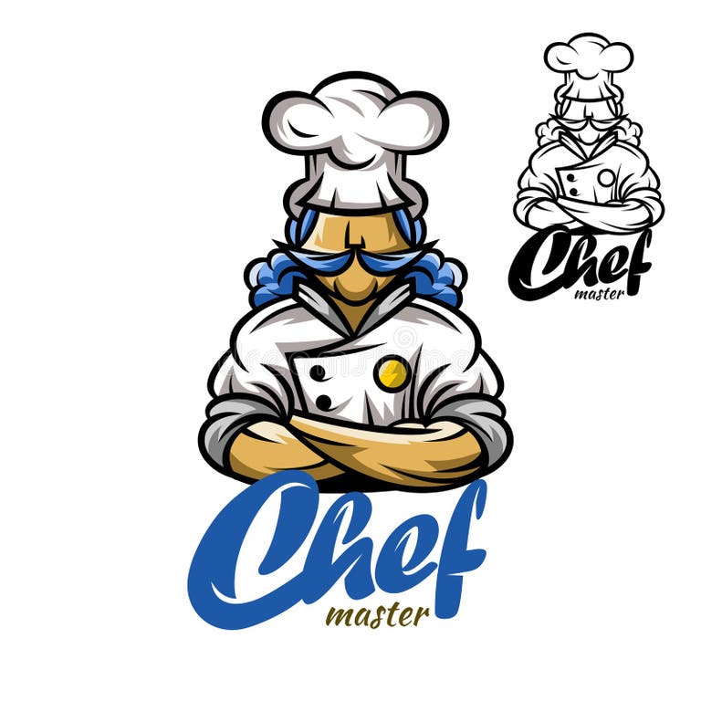 Logo Chef Master stock vector. Illustration of silhouette - 271968524