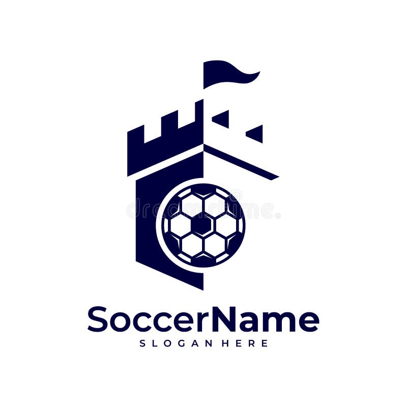 Logo Castilla Voetbal Sjabloon Voetbalcastiel Logo Ontwerp Vector Stock ...