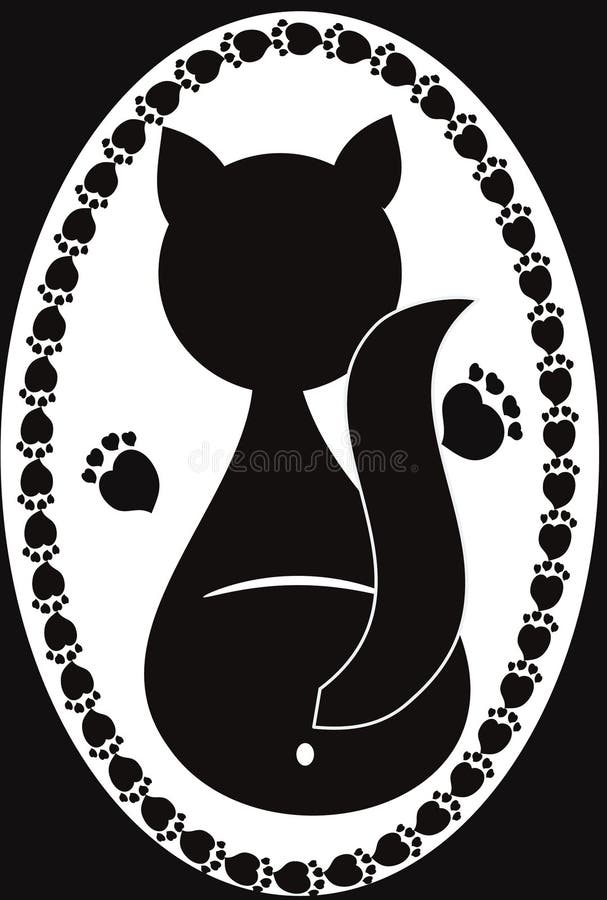 Logo cat stock vector. Illustration of kitten, glamour - 15874169