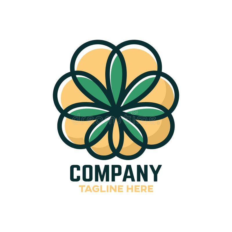 Logo cbd cannabis illustration de vecteur. Illustration du clinique ...
