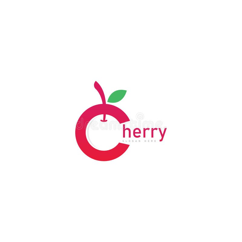 Logo Cerise Fruit Frais Symbole Vectoriel. Illustration de Vecteur ...