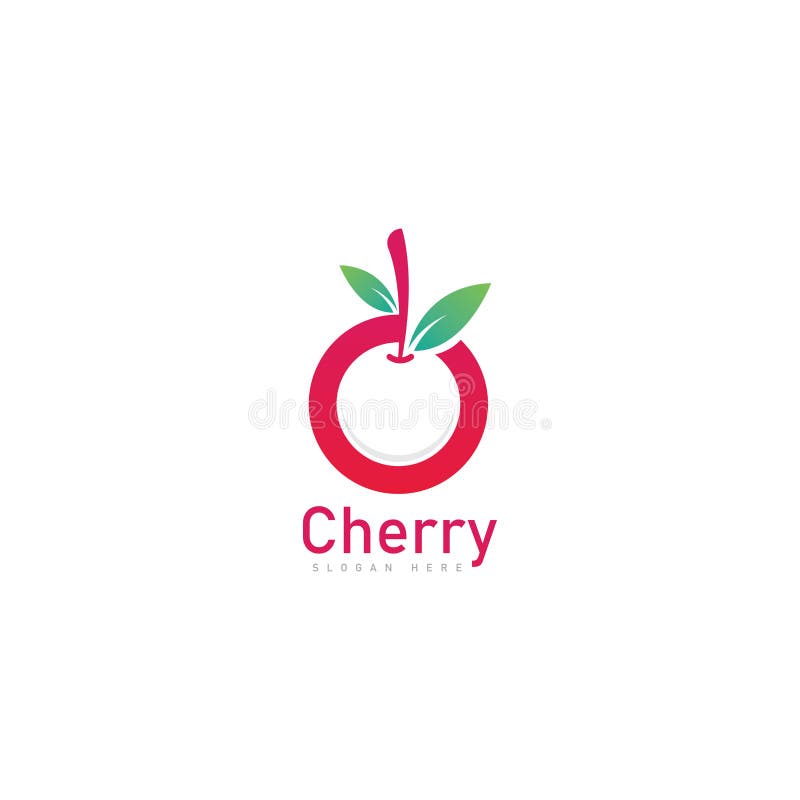 Logo Cerise Fruit Frais Symbole Vectoriel. Illustration de Vecteur ...