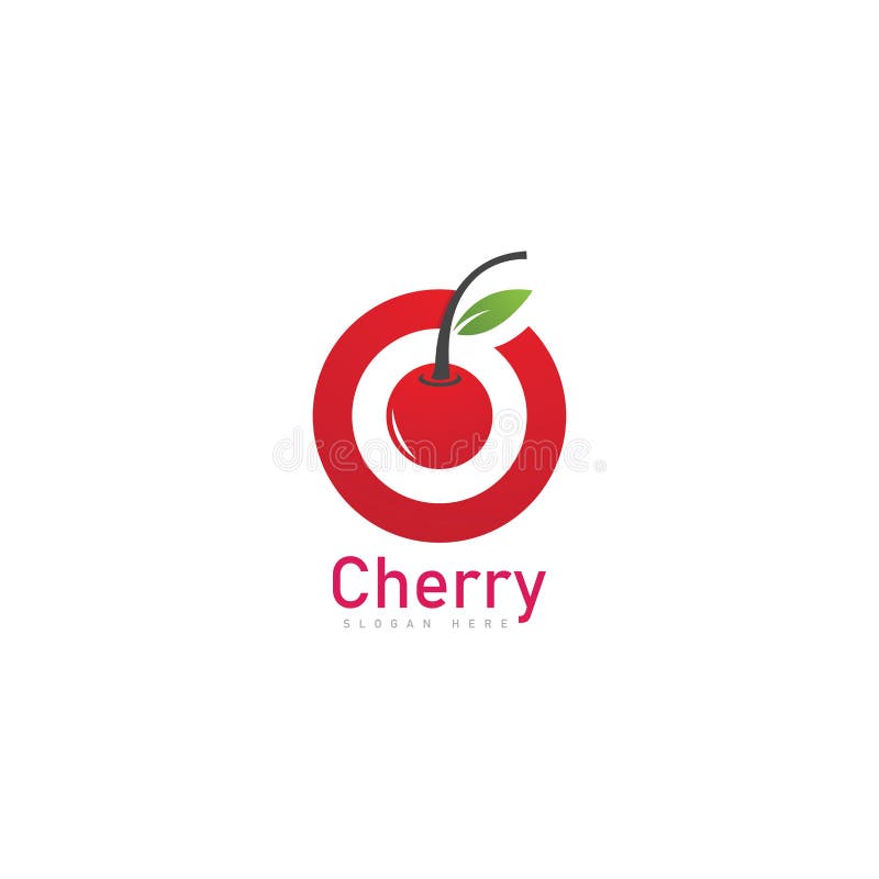Logo Cerise Fruit Frais Symbole Vectoriel. Illustration de Vecteur ...