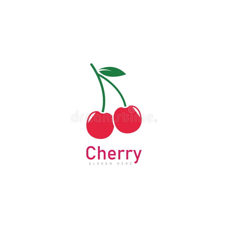 Logo Cerise Fruit Frais Symbole Vectoriel. Illustration de Vecteur ...