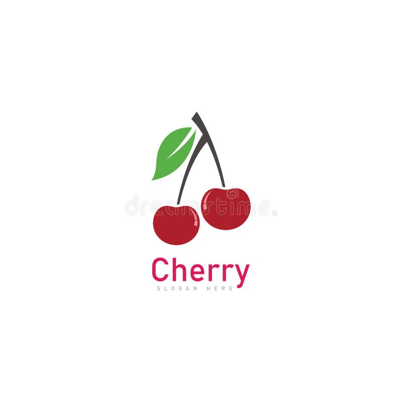 Logo Cerise Fruit Frais Symbole Vectoriel. Illustration de Vecteur ...