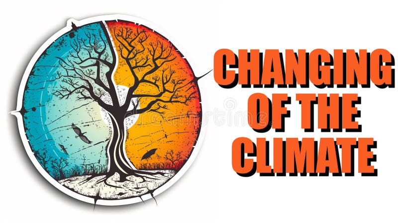 The Logo for Changing of the Climate Stock Image - Image of planet ...