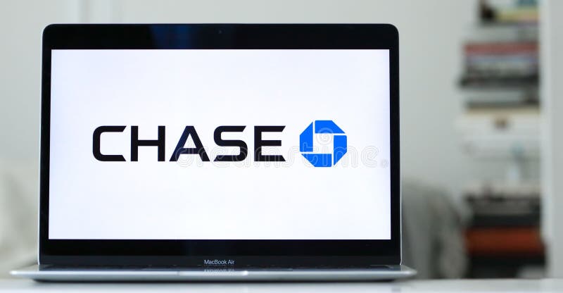 Logo of Chase Bank Displayed on the Screen of a Laptop Editorial Photo ...