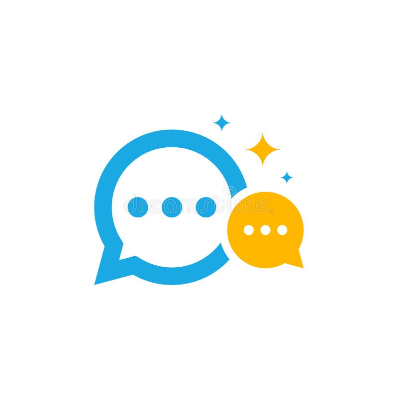 Logo Chatting App Vector Template Design, Talk Logo, Designed for Chat ...