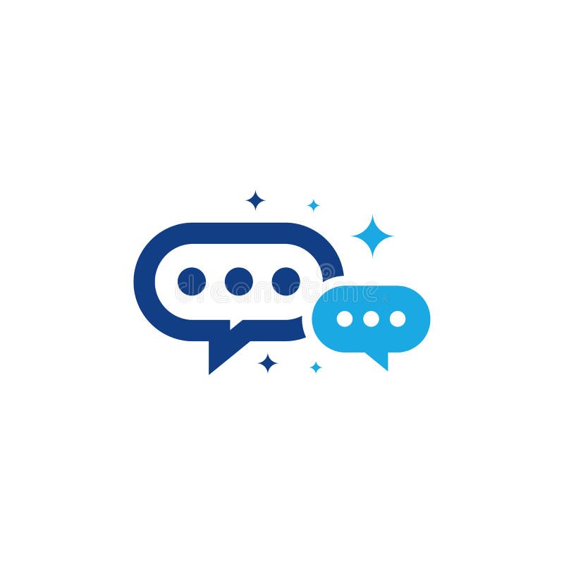 Logo Chatting App Vector Template Design, Talk Logo, Designed for Chat ...