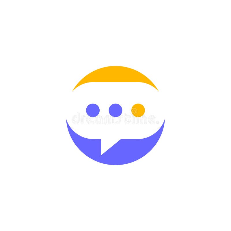 Logo Chatting App Vector Template Design, Talk Logo, Designed for Chat ...