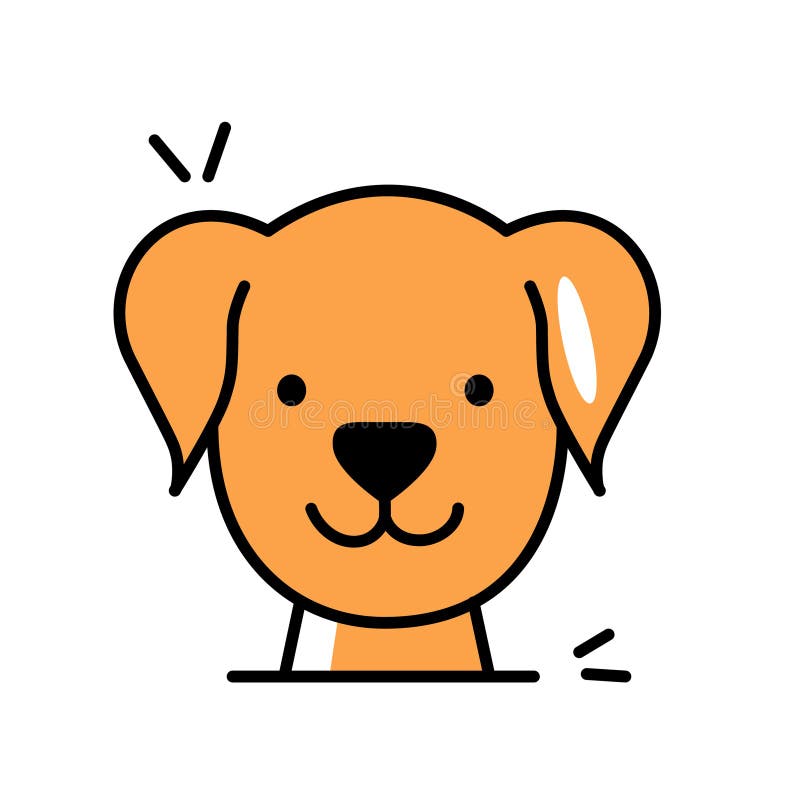Logo Chien Simple. Illustration Vectorielle Eps10 Illustration de ...