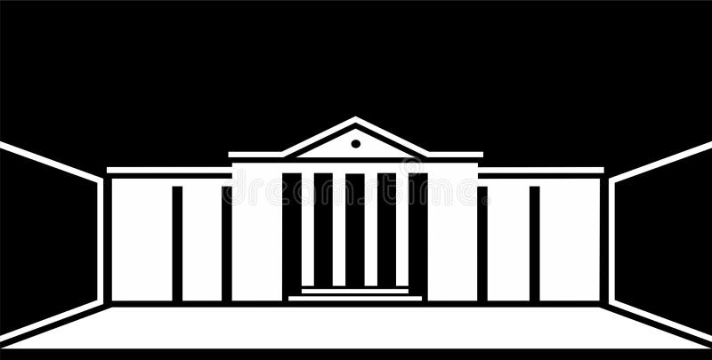 Logo Classical Building in Vector Stock Vector - Illustration of vector ...