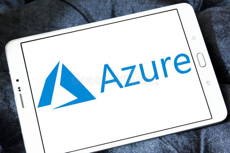 Microsoft Azure logo editorial stock image. Image of smartphone - 298572079