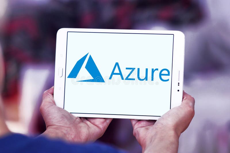 Microsoft Azure logo editorial photography. Image of logo - 298823532