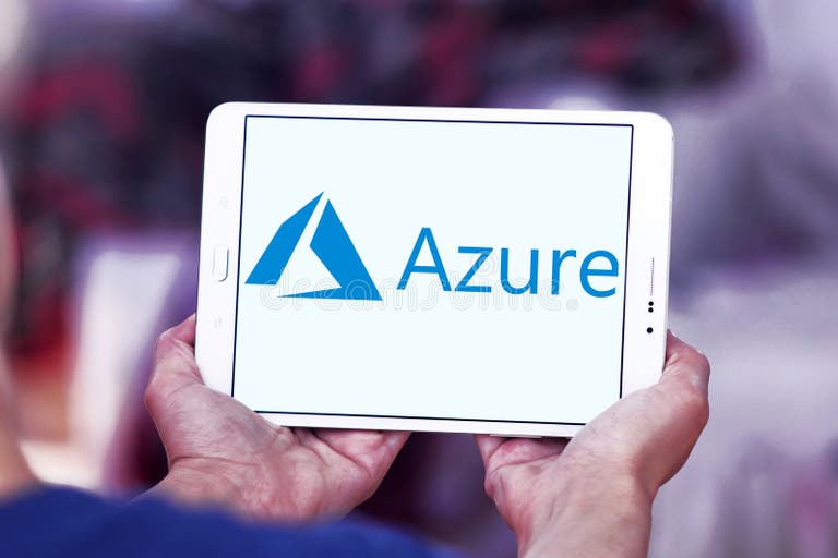 Microsoft Azure logo editorial photography. Image of logo - 298823532