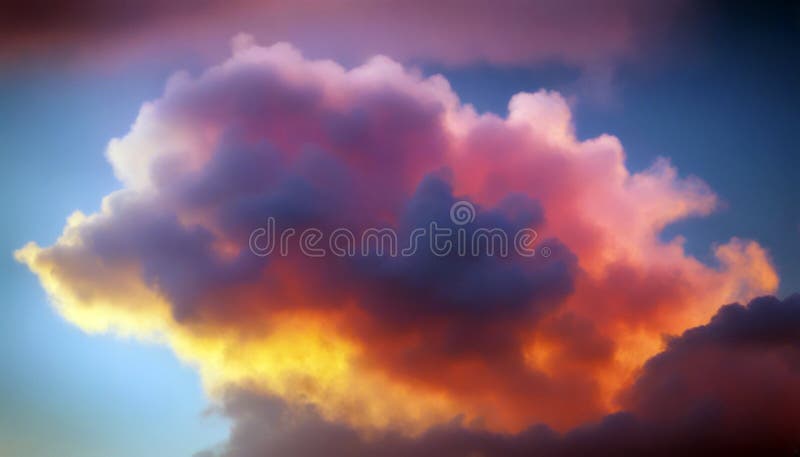 Logo Cloud a Flash Colorful Fireworks Art Design Laser Light Shape ...