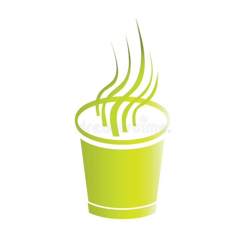 Logo Coffee paper cup stock vector. Illustration of latte - 15349190