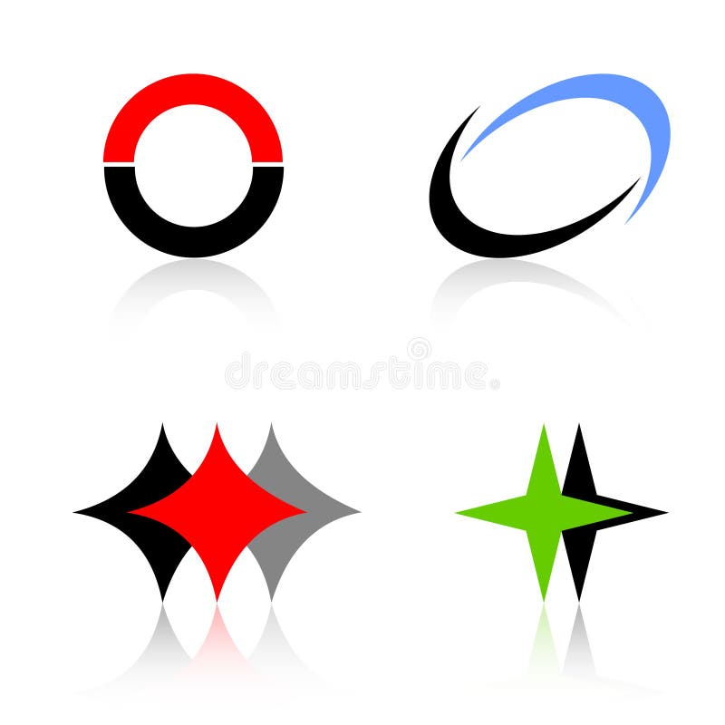 Logo collection stock vector. Illustration of idea, black - 12542303
