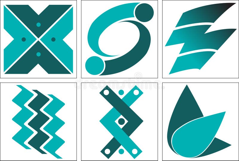 Logo collection stock vector. Illustration of glossy - 19207392