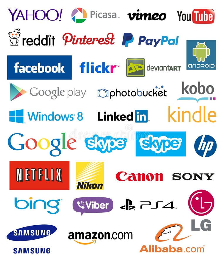 Internet Logos And Names List