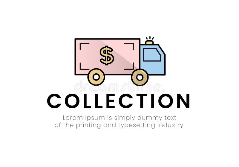 Logo. Collection. the Logo with the Image of a Cash Collection Car ...