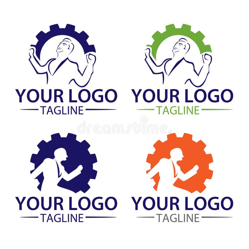 Logo collection work stock vector. Illustration of business - 88378316