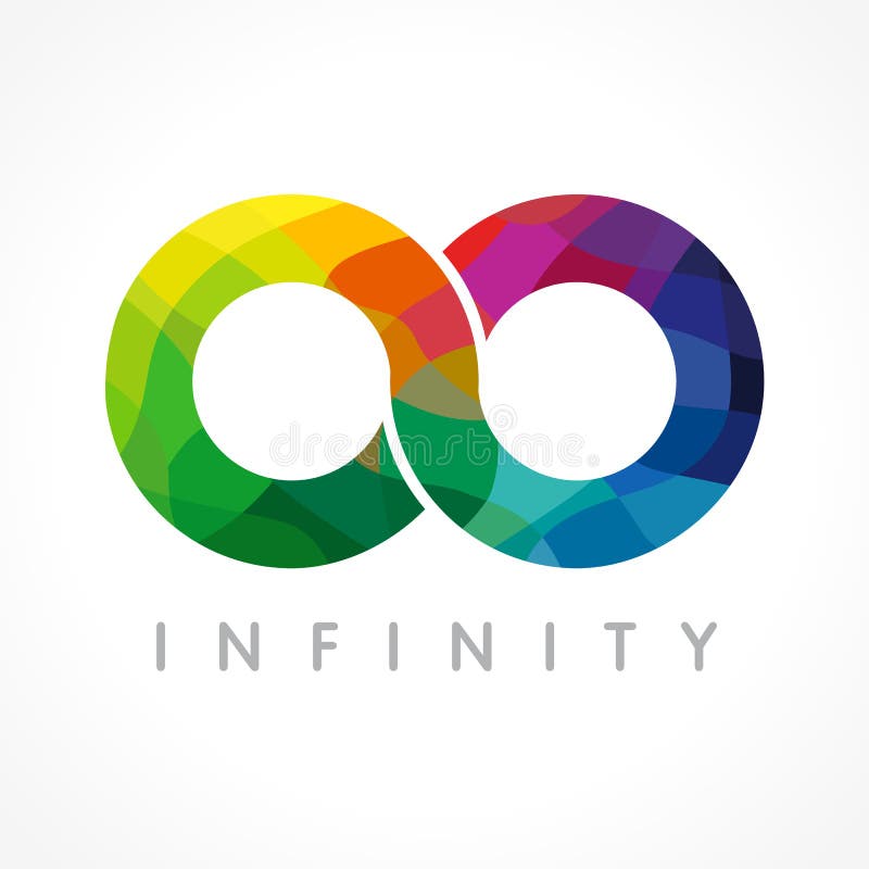 Logo colorato infinito illustrazione vettoriale. Illustrazione di ...