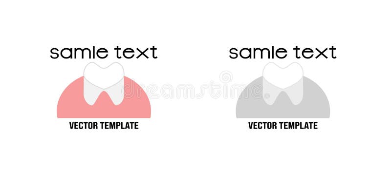 Tooth gum vector logo stock vector. Illustration of shield - 202395210