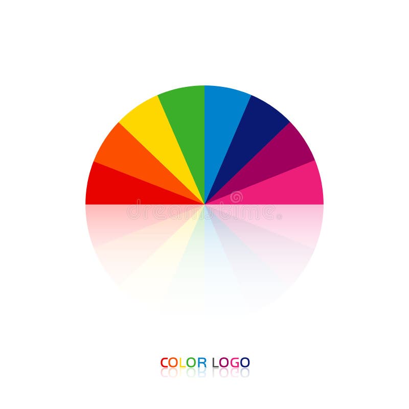 Rainbow colored logo stock vector. Illustration of chromatic - 86698708
