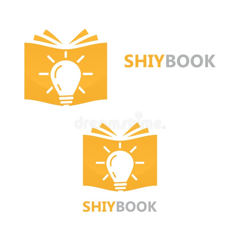 Logo Combination of a Book and Light Bulb Stock Illustration ...