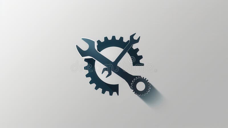 Mechanical Gear Logo Concept Construction Tools Icon Stock Photos ...