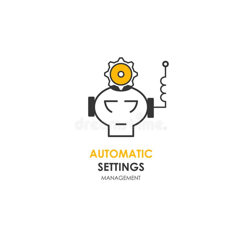 Logo Company Automatic Settings Stock Vector - Illustration of object ...