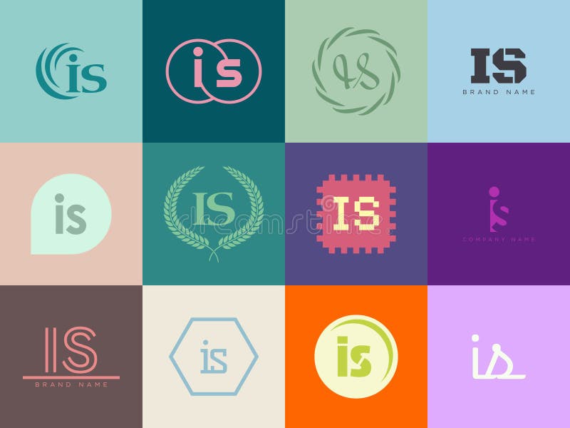 Is Logo Company Template. Letter I and S Logotype Stock Vector ...