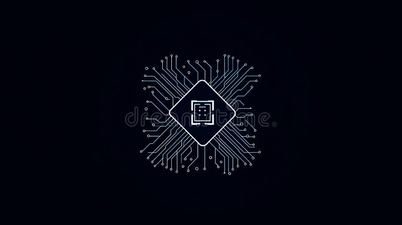 Logo for a Computer Company, Minimalist Design, Clean Lines and Shapes ...