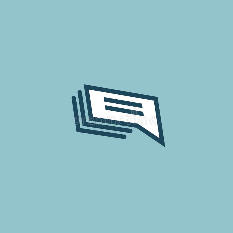 Logo Concept of Chat, Media, Soft, Dialogue Script, Popup, Spam ...