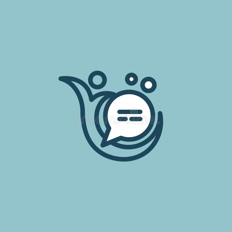 Logo Concept of Chat, Media, Soft, Dialogue Script, Popup, Support ...