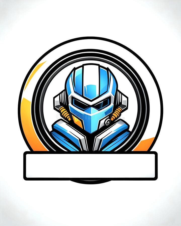 Logo Concept Computer Engineer Working on PC Stock Illustration ...