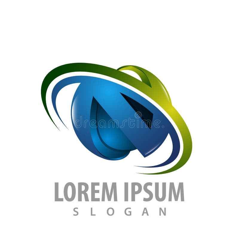 Logo Concept Design. Sphere Orbit Stock Vector - Illustration of design ...