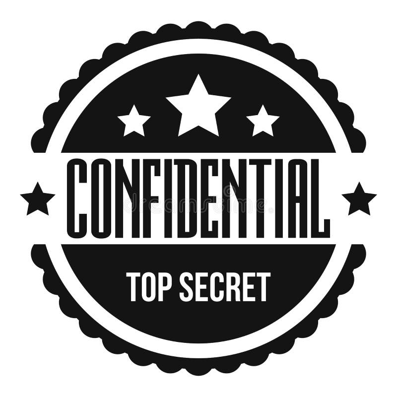 Logo Confidentiel, Style Simple Illustration de Vecteur - Illustration ...