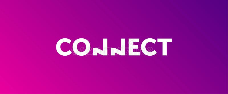 Logo Connect. Abstract Connect Icon Logo Design Made of Color Pieces ...
