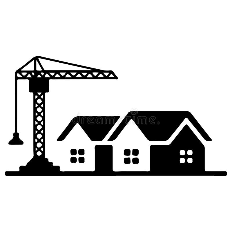 Logo for Constraction Company with White Background Stock Vector ...