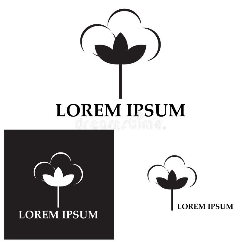 Logo Coton Illustration Vectorielle Illustration de Vecteur ...