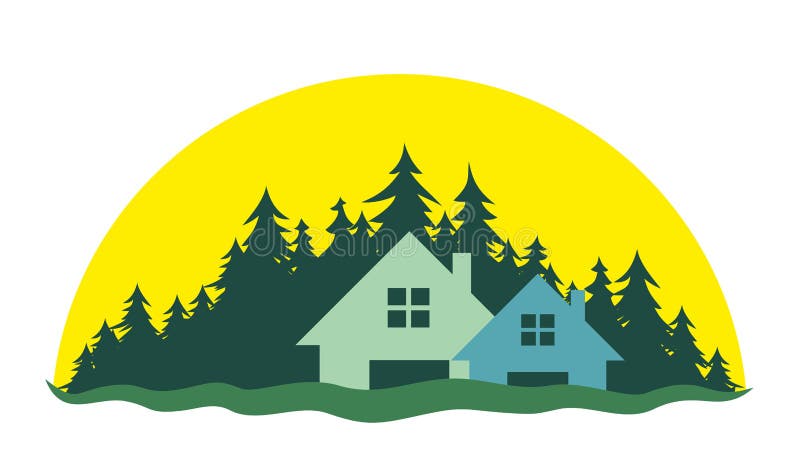 Logo of the Cottage Settlement Stock Vector - Illustration of ...