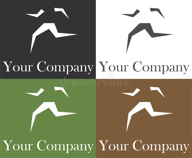 Logo courant illustration de vecteur. Illustration du course - 21398801