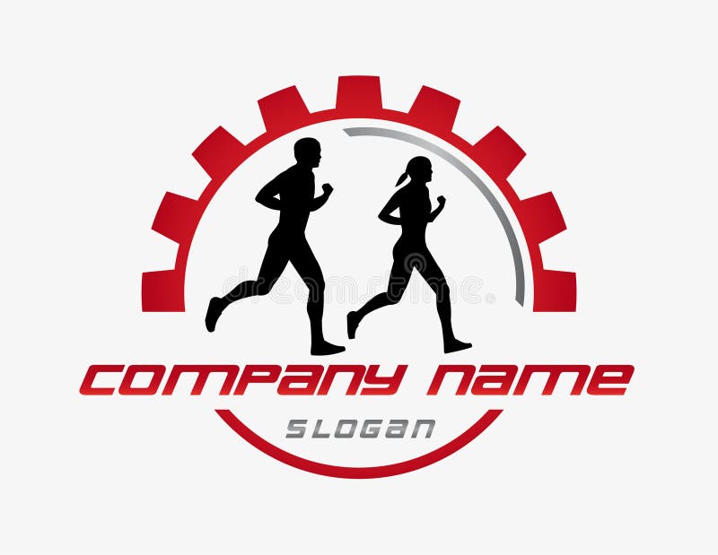 Logo Courant Abstrait Sur Un Fond Blanc Illustration Stock ...