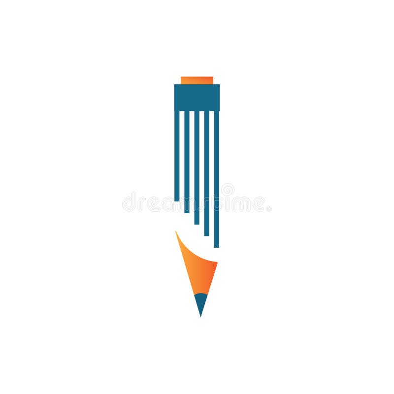 Logo Crayon Et Images Symbole Illustration Design Illustration de ...