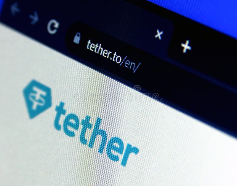 Tether usdt coin editorial photography. Image of computer - 299022342