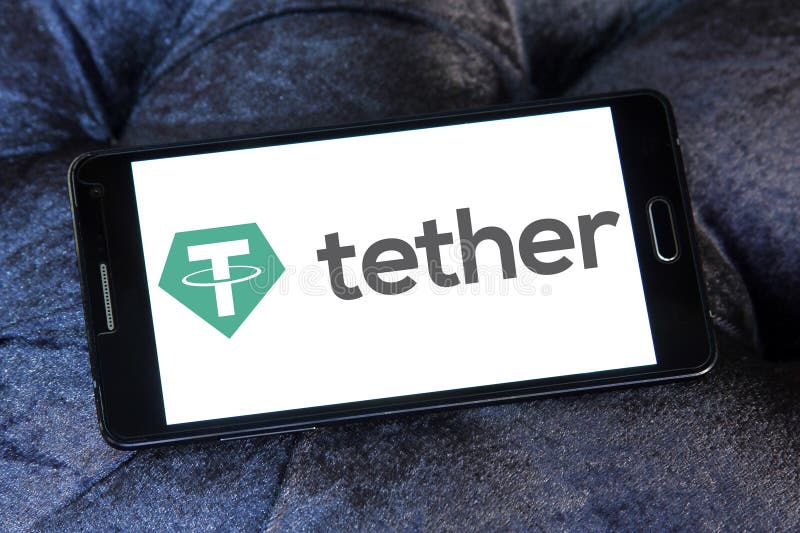 Tether usdt coin editorial photo. Image of online, smartphone - 299192331