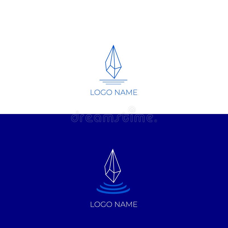 Logo crystal for company stock illustration. Illustration of ilustrator ...