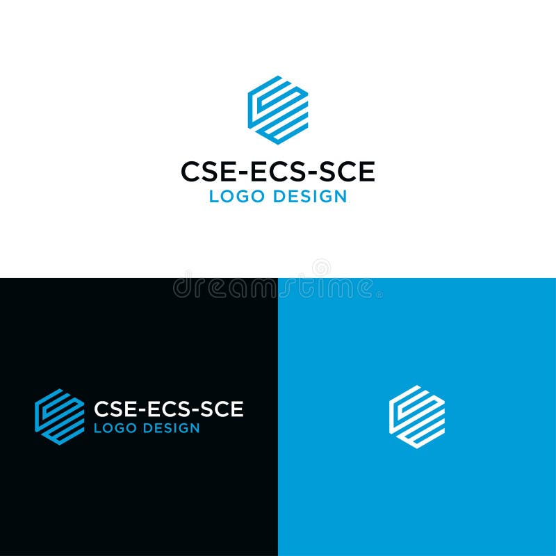 Logo cse hexagon illustration de vecteur. Illustration du concept ...